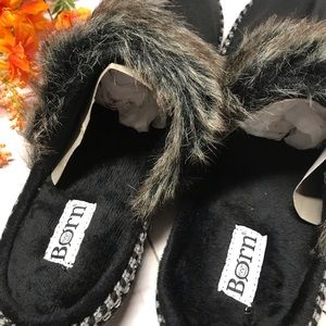Born | Shoes | Born Boc Slippers Faux Suede Ml Black Slipper | Poshmark
